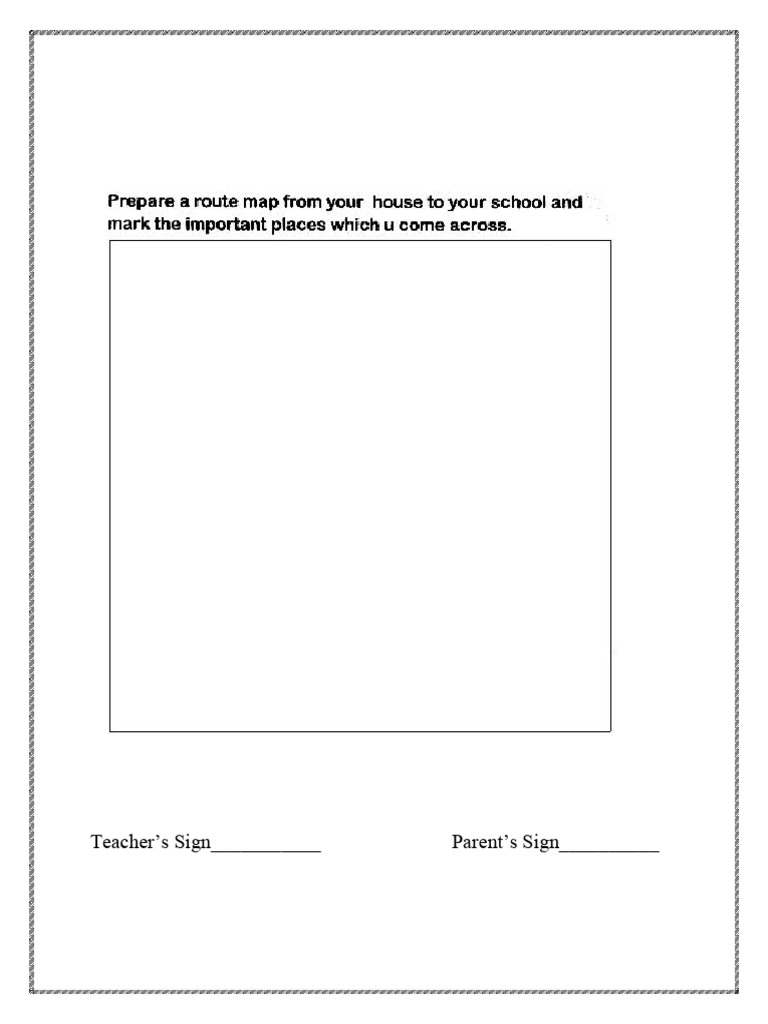 Cbse Class 5 Maths Worksheet Mapping Your Way 3 Pdf