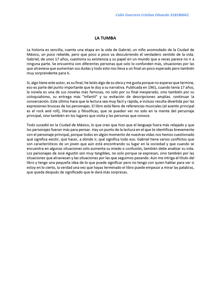 La Tumba. | PDF | Verdad