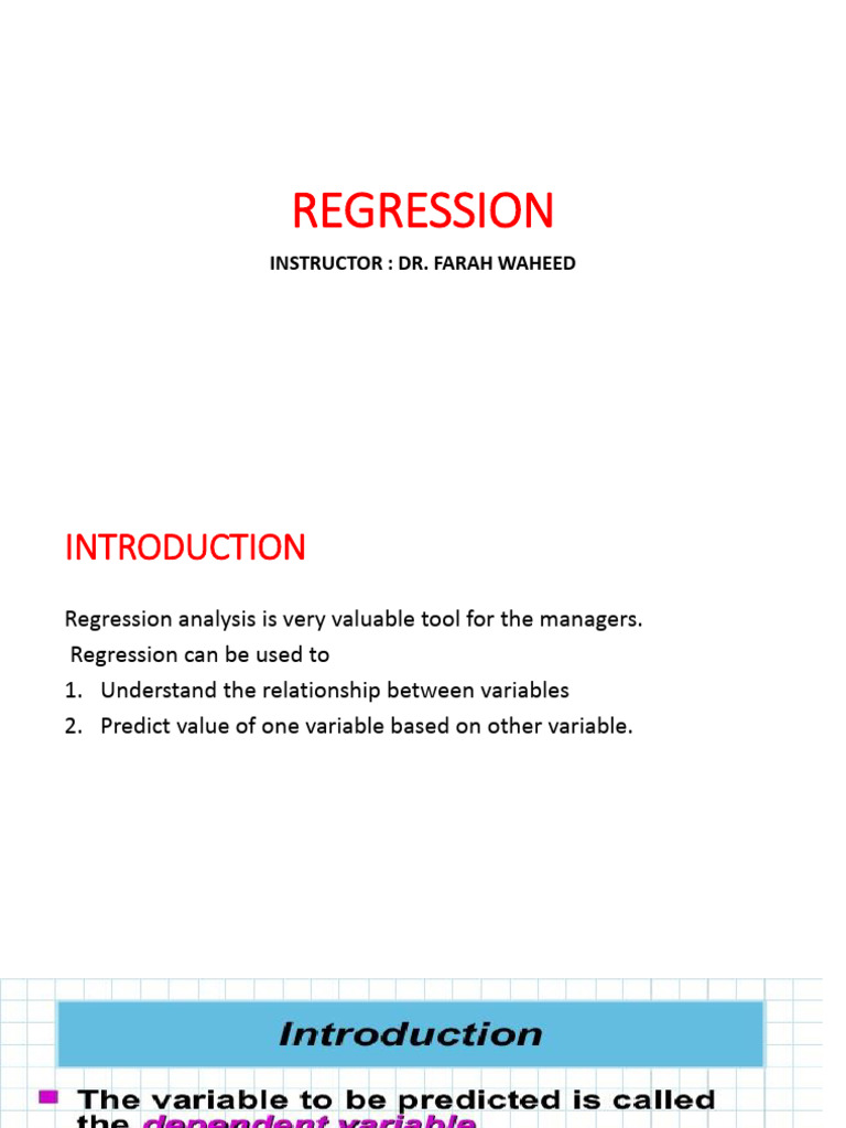 Understanding Regression Analysis Basics | PDF | Linear Regression ...