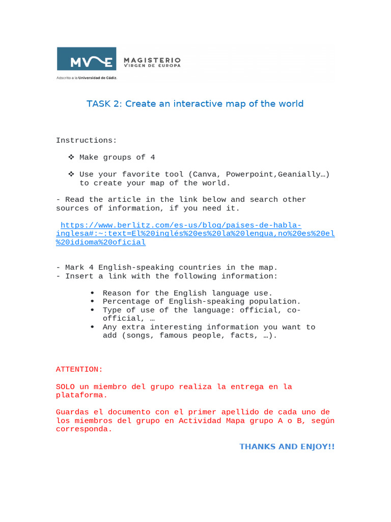 TASK 2. Interactive Map 3 | PDF