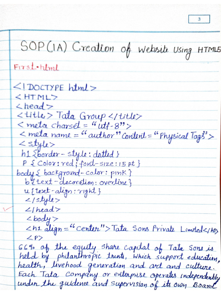 12 IT (HTML) Practical | PDF