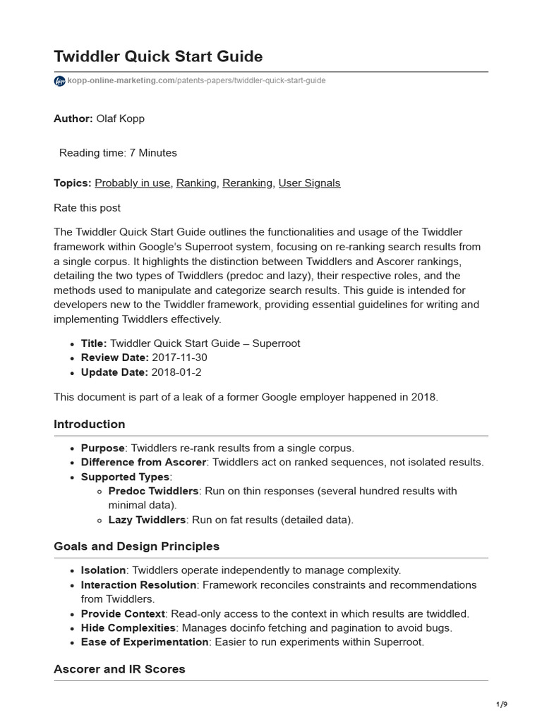 Twiddler Quick Start Guide | PDF | Information Retrieval | Search ...