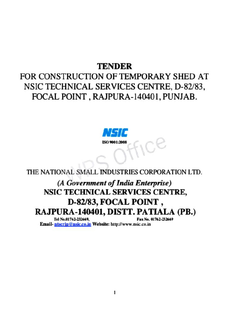 Tender | PDF