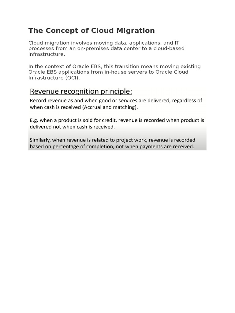 Oracle EBS Cloud Migration Guide | PDF