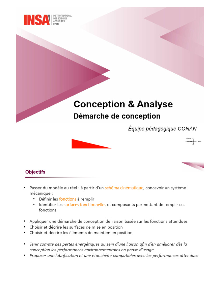 Conception et Analyse de Systèmes Mécaniques | PDF | Ingénierie ...