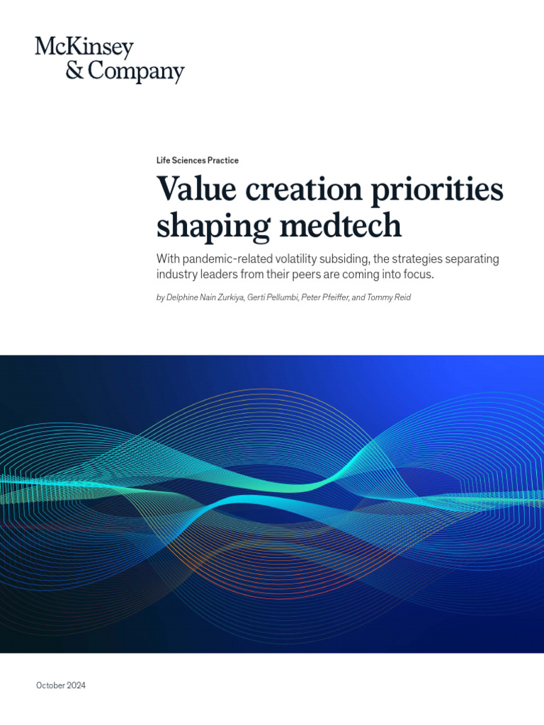 Value Creation Priorities Shaping Medtech | PDF | Mergers And ...