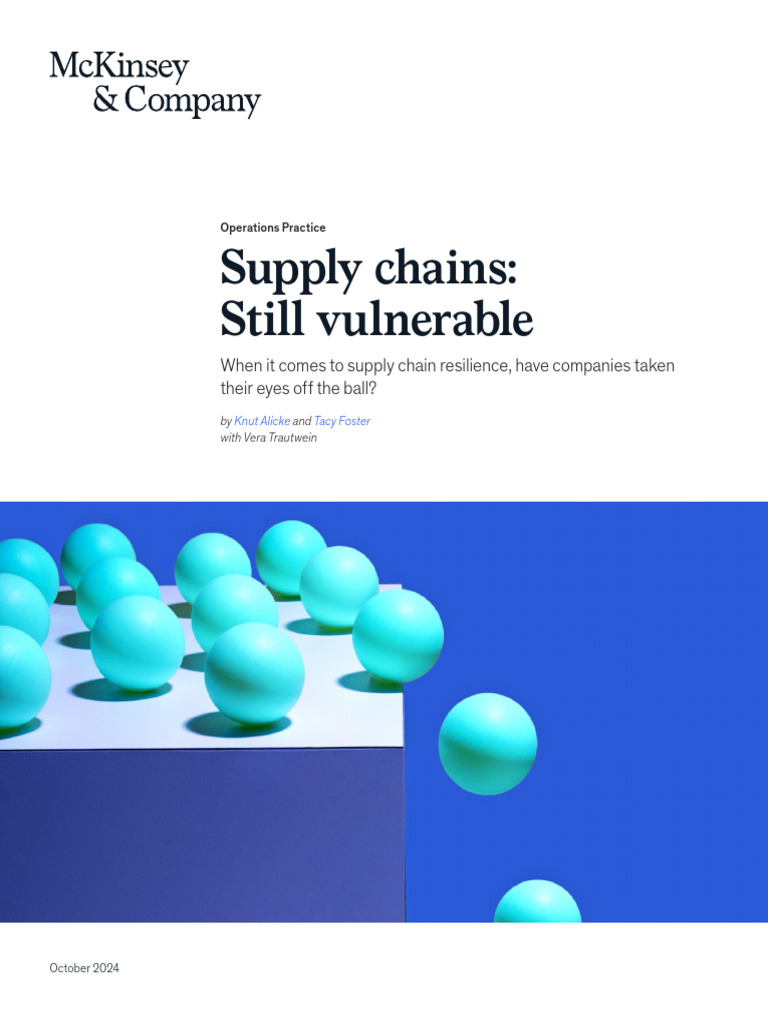 Supply Chains Still Vulnerable - Final | PDF | Supply Chain | Artificial Intelligence