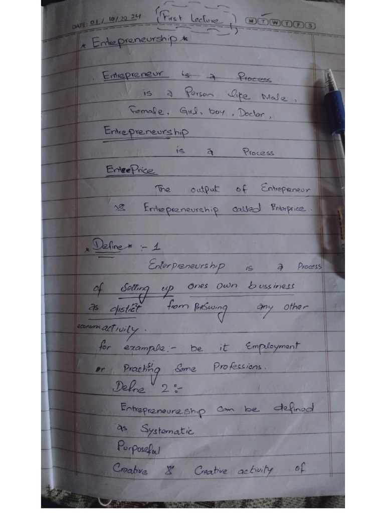 Entrepreneur Notes | PDF