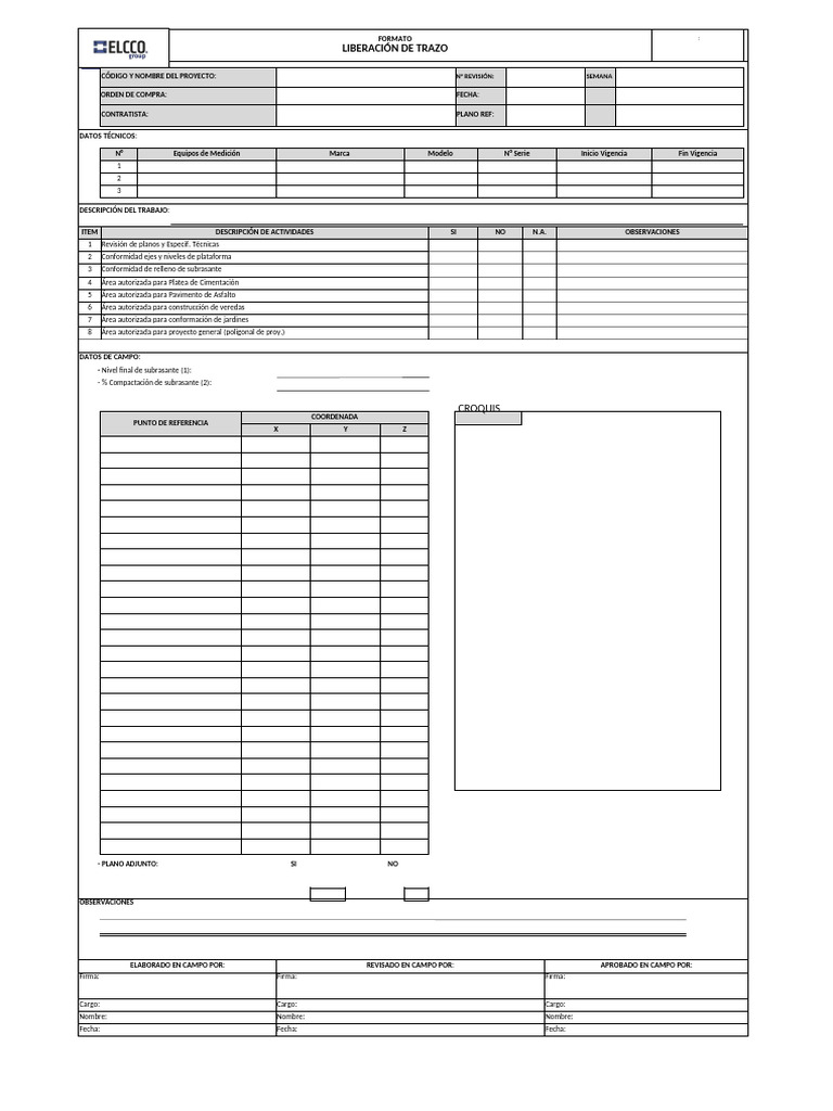 Liberación de Trazo | PDF