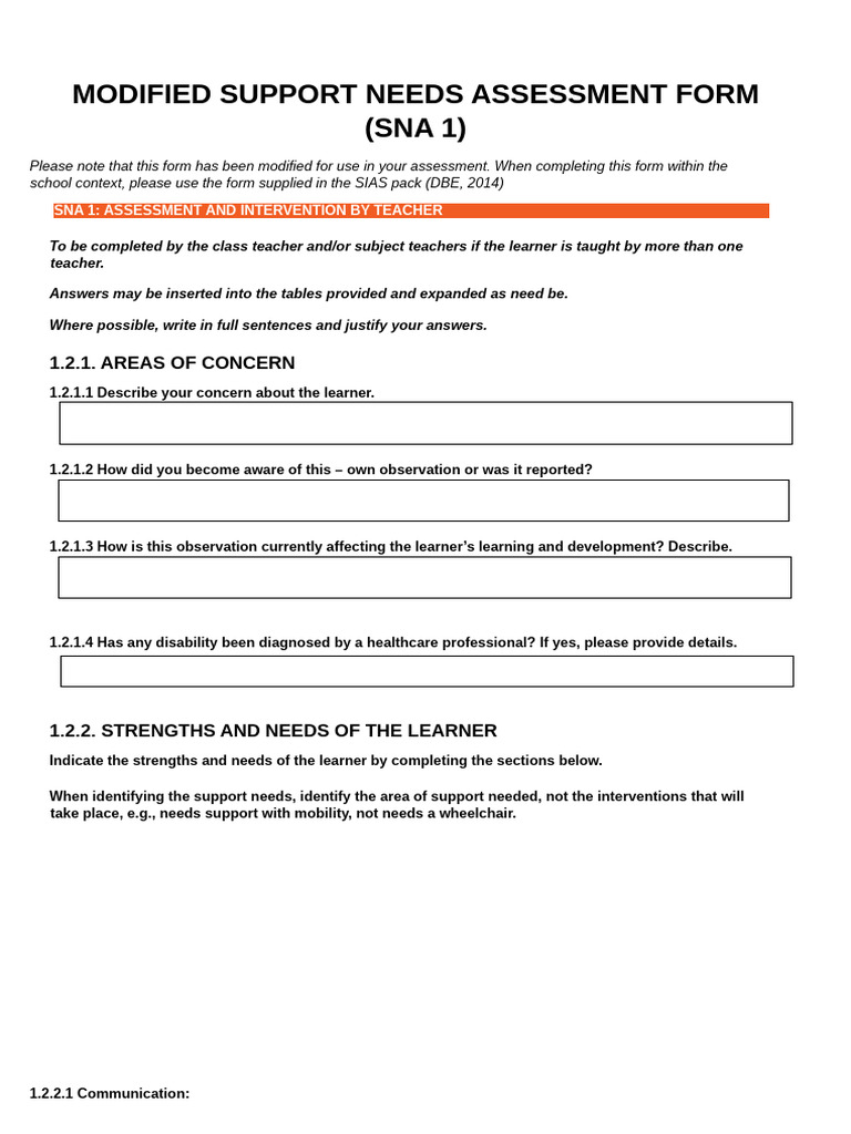 Ined7212 Sias Sna1 | PDF
