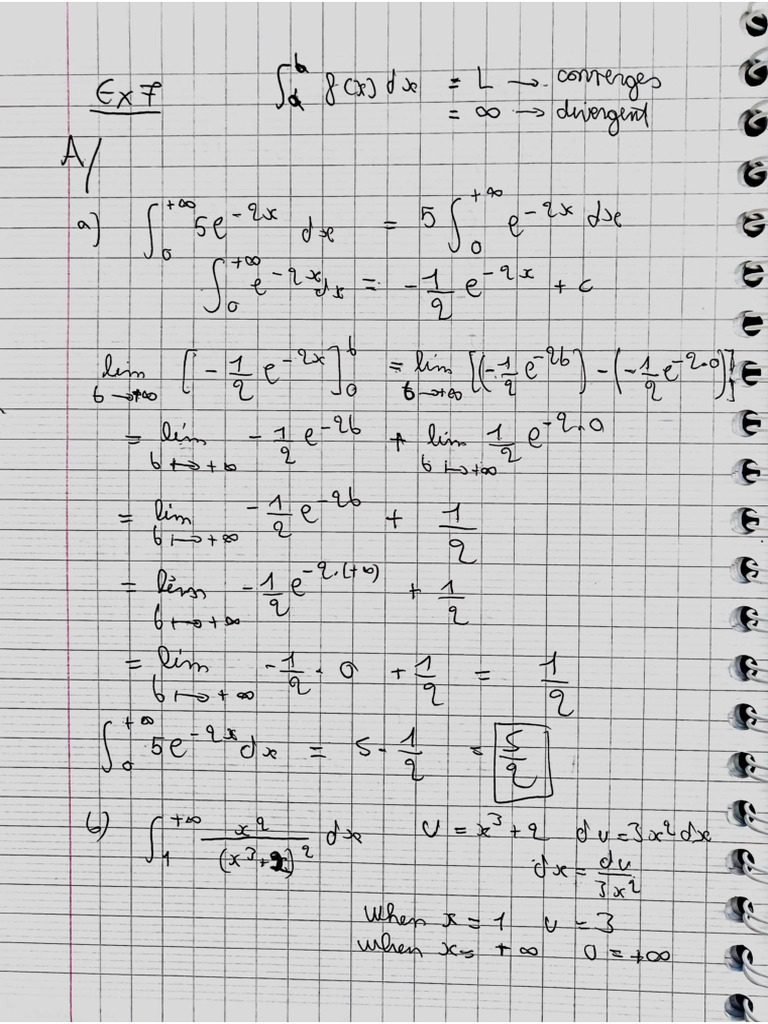 Calculus Ex7 + Tuto 6 | PDF