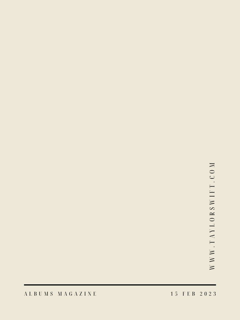 Beige Black Brown Minimalist Photography Magazine Cover | PDF