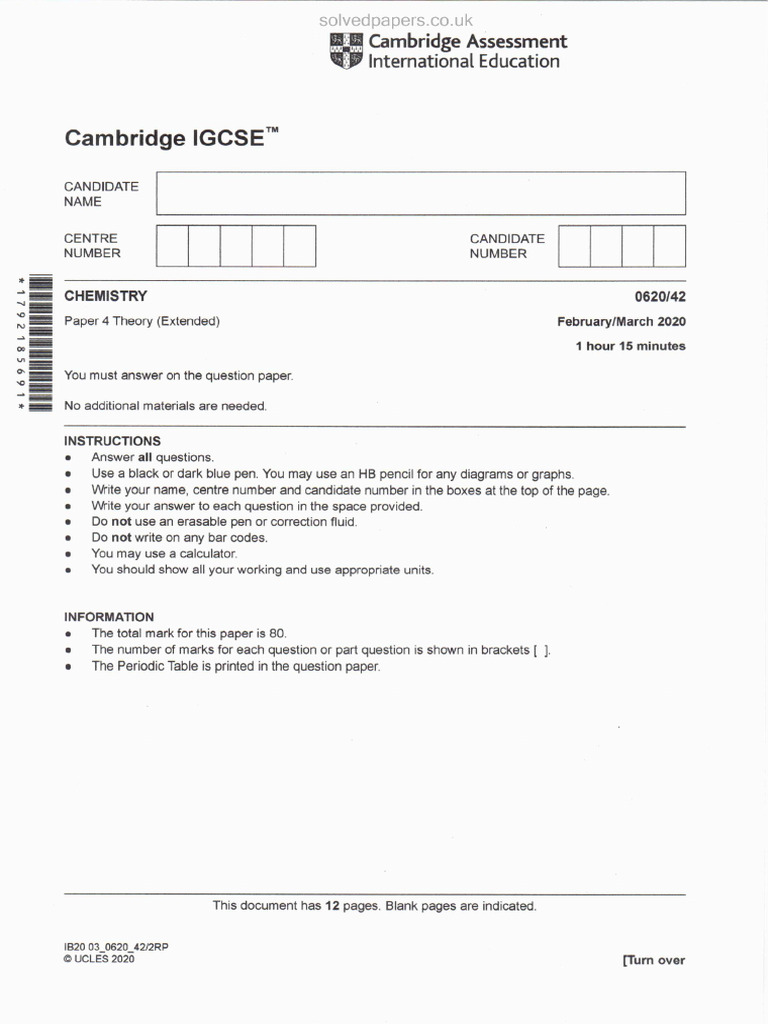 0620 m20 QP 42 | PDF