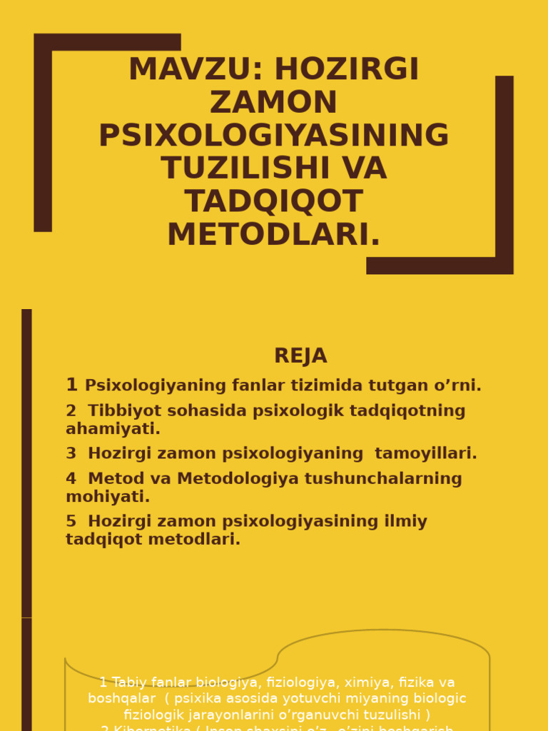 Tadqiqot Metodlari. | PDF