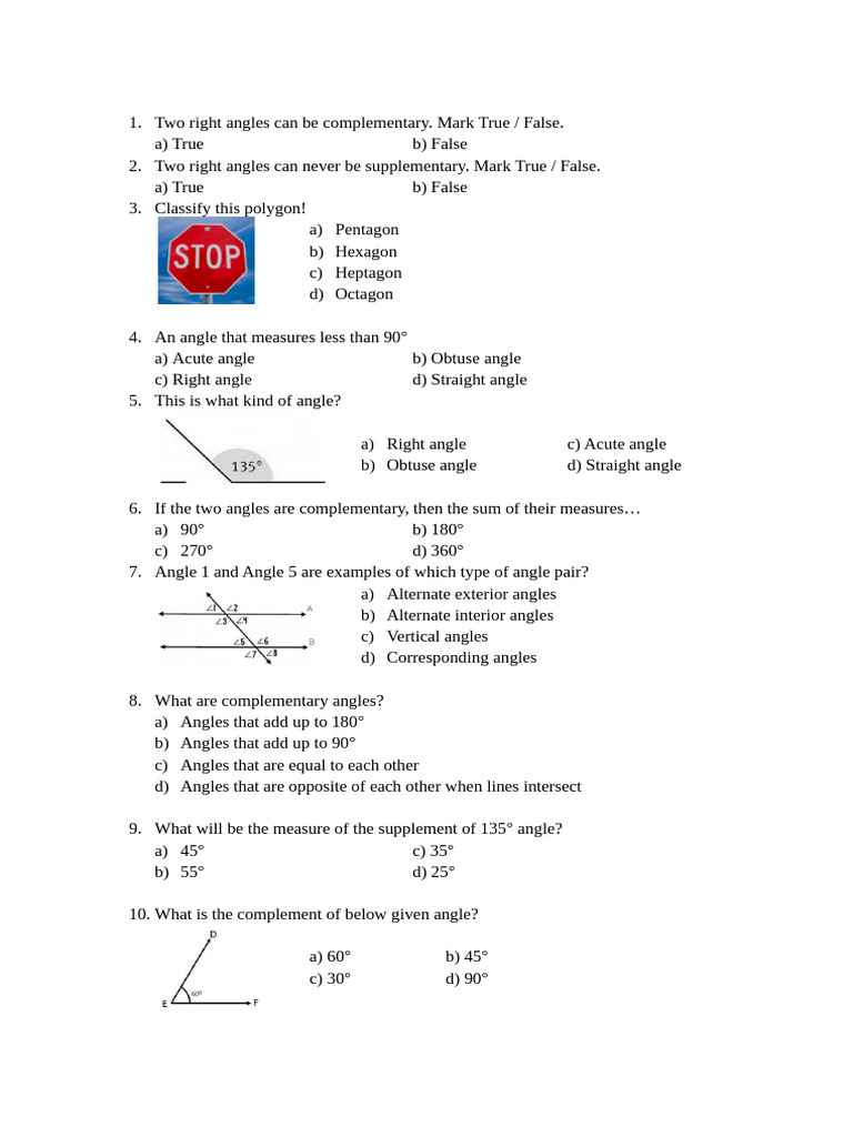 Line and Angle | PDF | Angle | Polytopes
