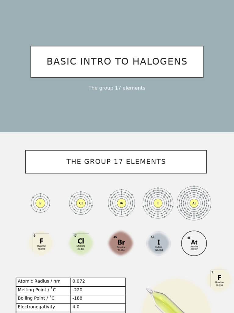 Halogen | PDF