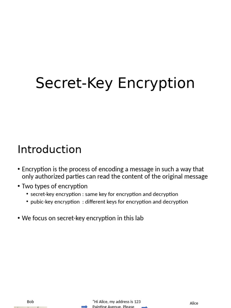 S03 Secret Key Encryption | PDF | Secrecy | Security Engineering