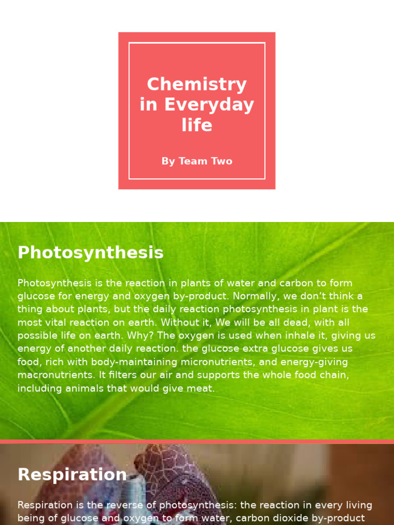 Chemistry in Everyday Life | PDF