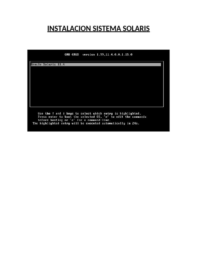 Instalacion Sistema Solaris | PDF