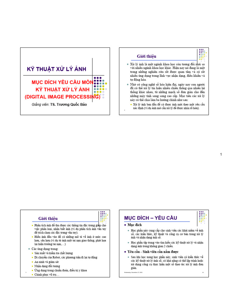 Slides KT Xu Ly Anh | PDF