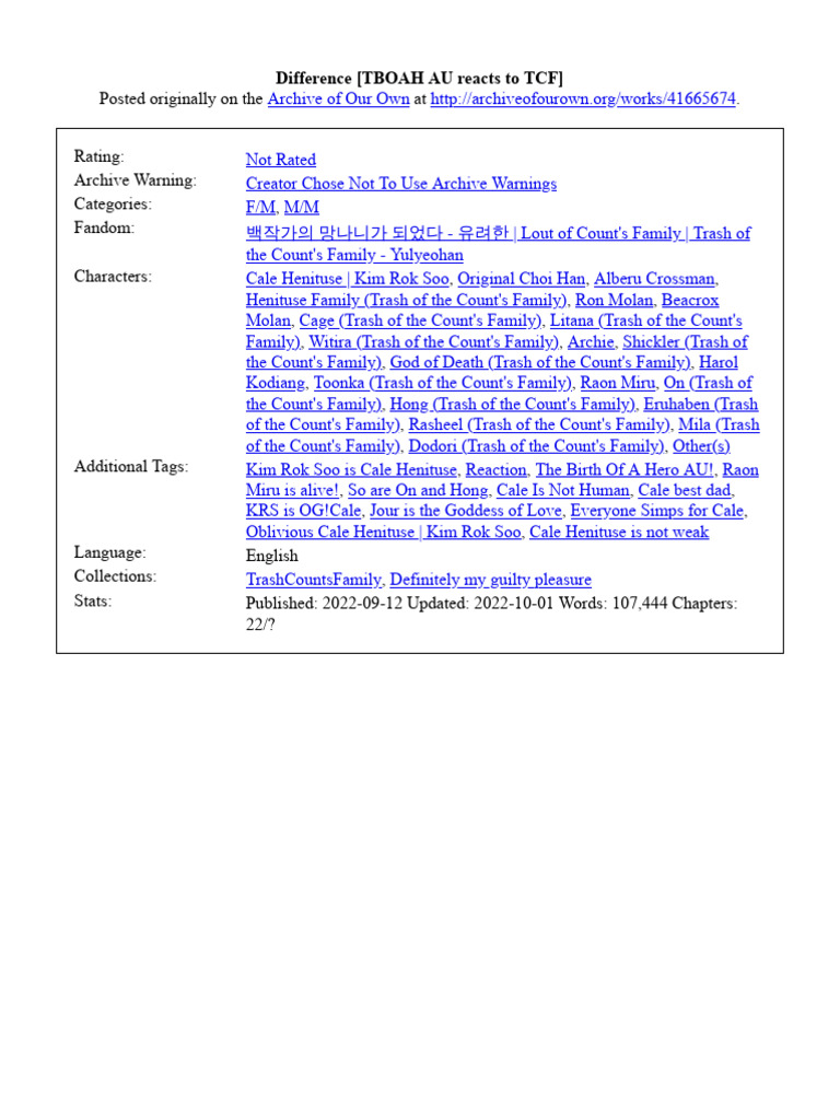 Difference TBOAH AU | PDF | Dragon