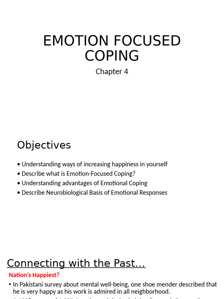 Understanding Emotion-Focused Coping | PDF | Stress (Biology) | Optimism