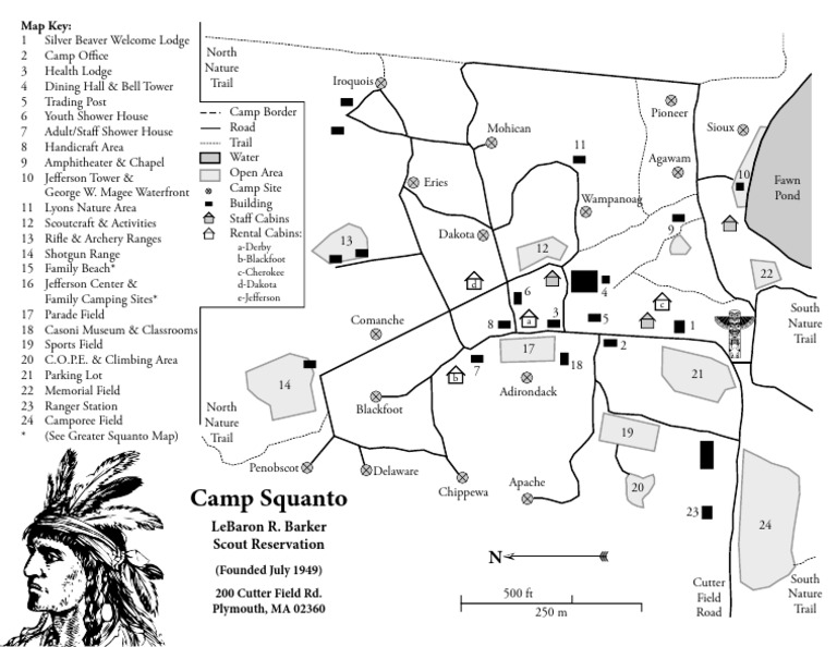 Camp_Squanto_Map_Old | PDF | Native American Tribes | Youth Organizations
