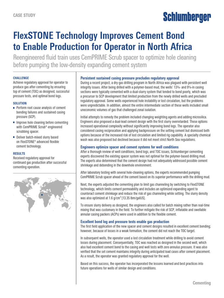 Flexstone and Cemprime Scrub Improve Cement Bond Log Isolation SCP Cs ...