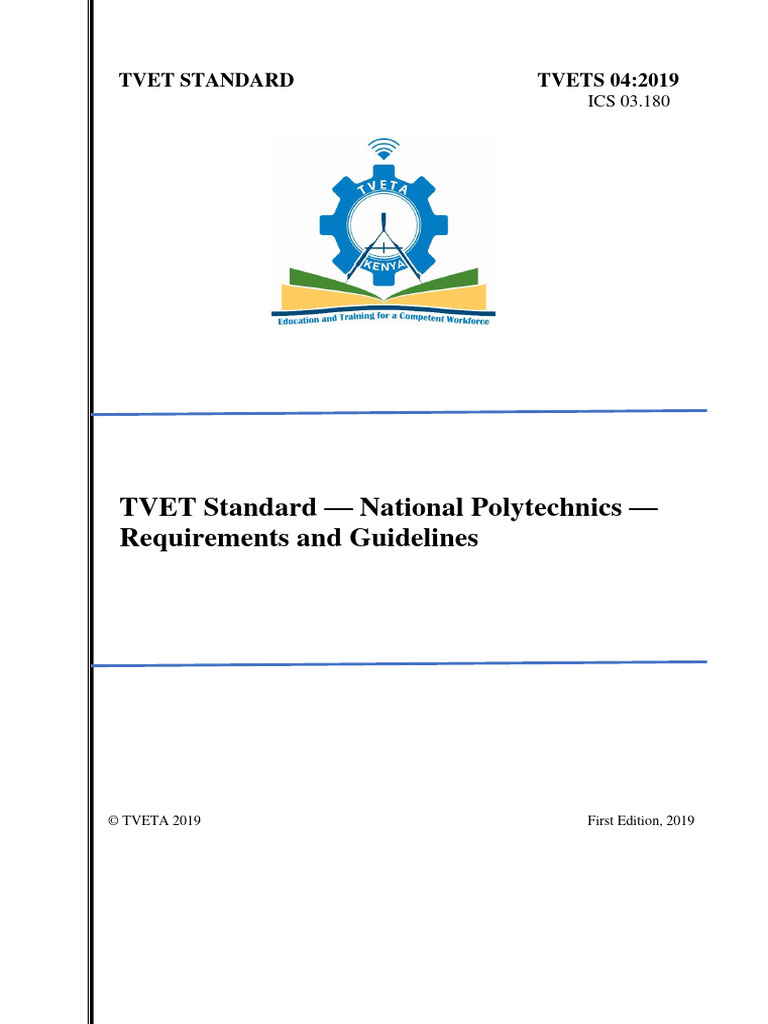 TVETS - 04 - 2019 - National Polytechnics - Requirements and Guidelines ...