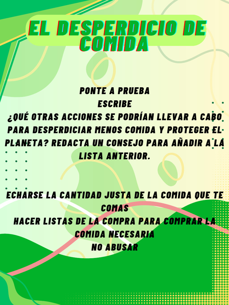 El Desperdicio de Comida | PDF