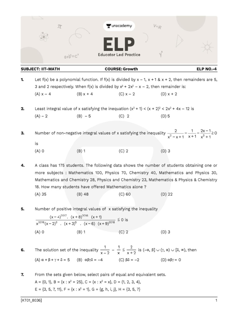 ELP-04 - Student Copy - (KT01 - 8036) | PDF