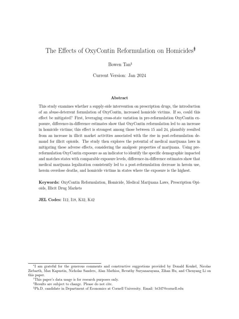 JMP Oxycontin | PDF | Oxycodone | Opioid