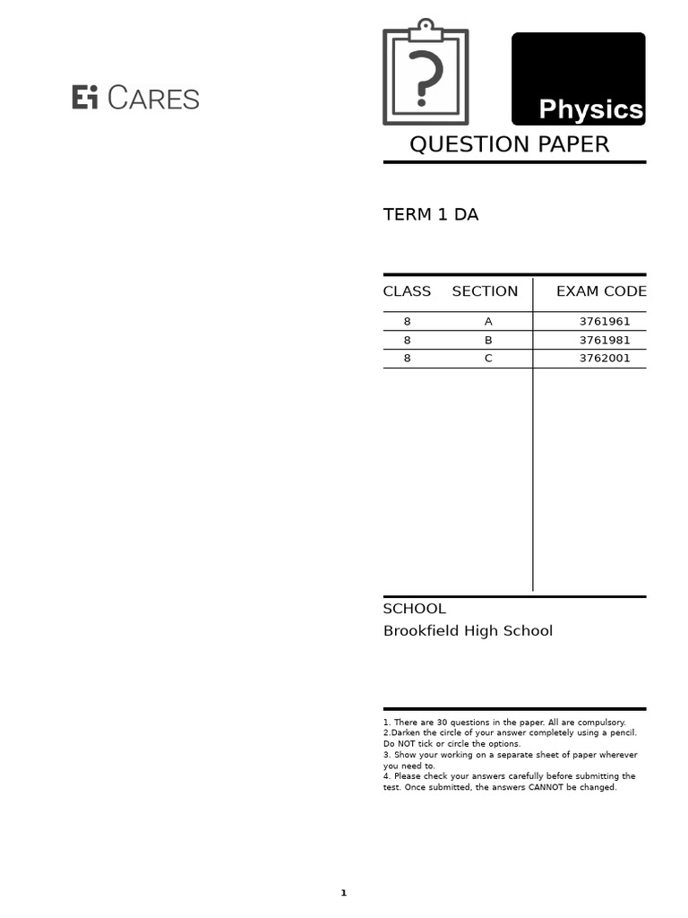 G8_Physics | PDF | Buoyancy | Physical Quantities