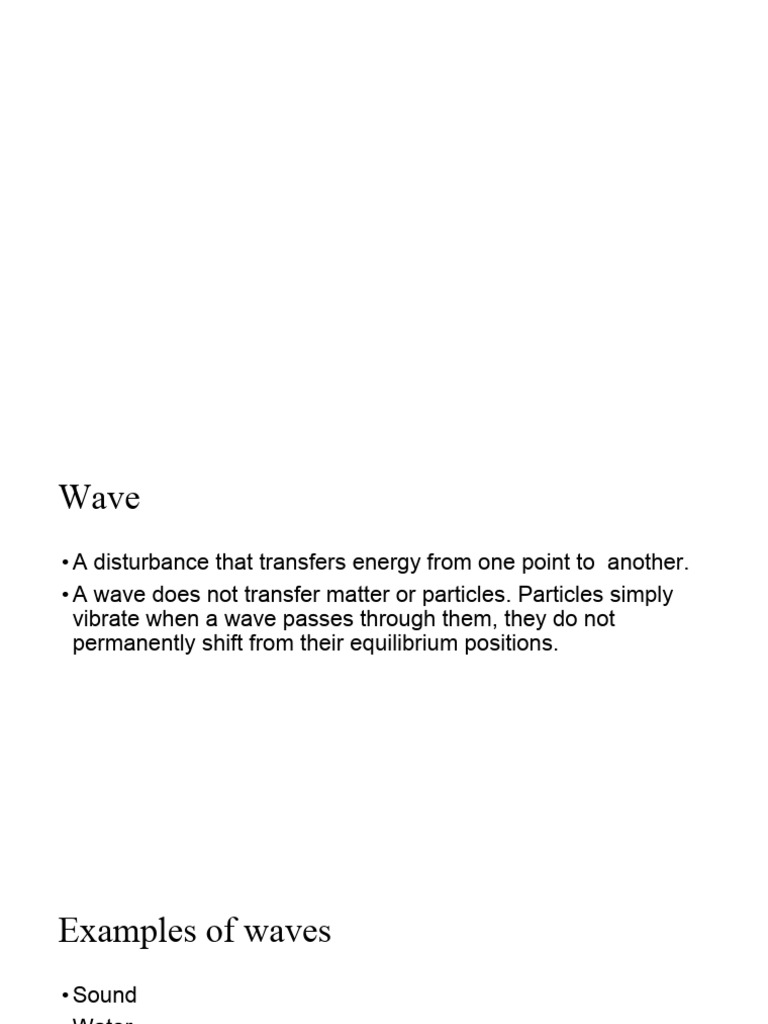 Legae Academy - Physics Waves Note Slided | PDF