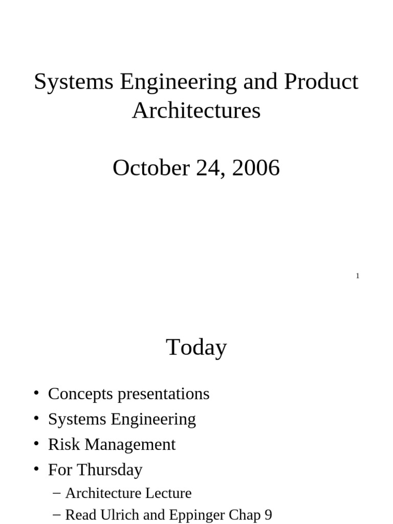 8-systems-engineering | PDF | Systems Engineering | System