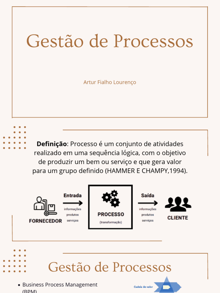 Gestão de Processos | PDF | Negócios