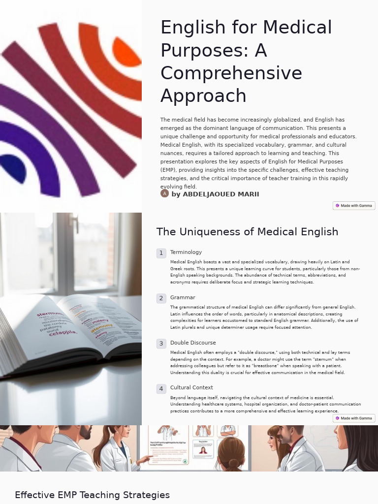 Medical English: Global Communication | PDF | English Language | Learning