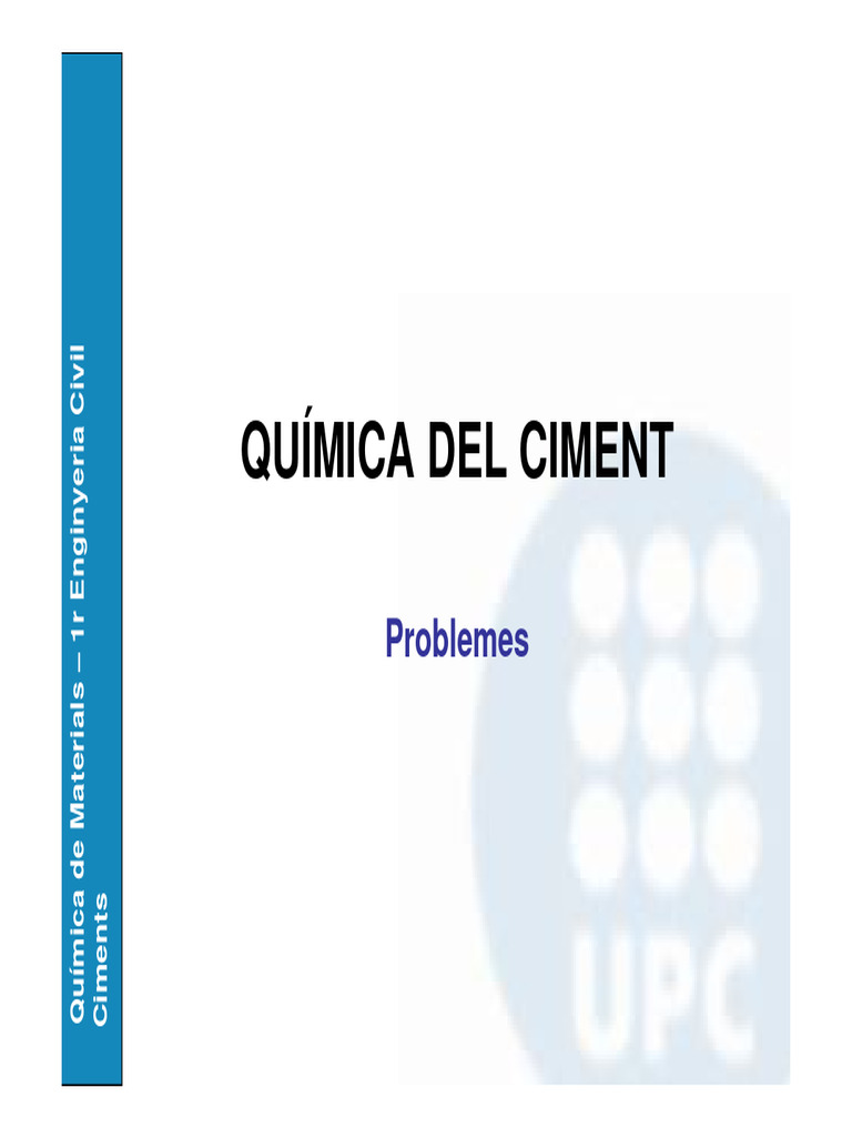 Problemes de Ciment | PDF