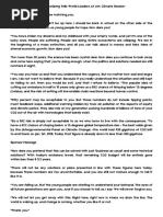 Speech by Greta Thunberg | PDF | Climate Change | Climate