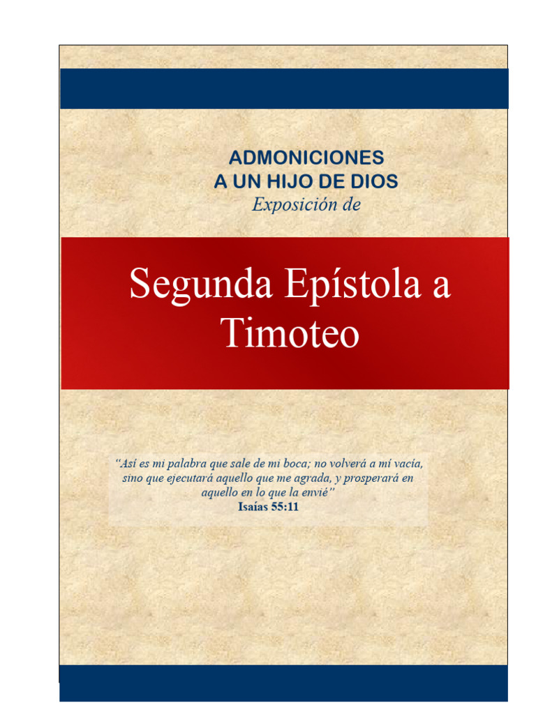 2 Timoteo | PDF | Pablo el apóstol | Amor