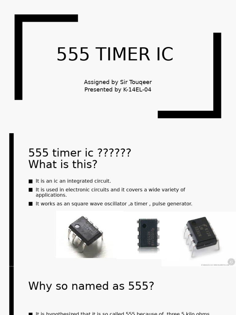 555 timer. (1) | PDF | Electrical Components | Manufactured Goods