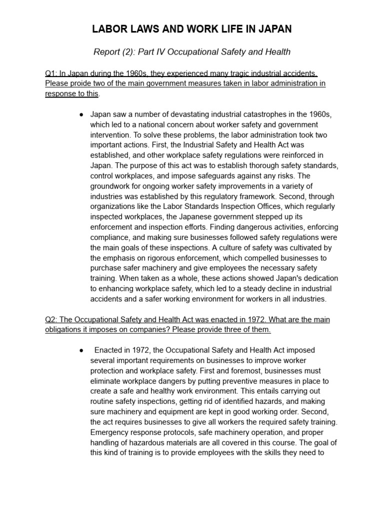 Labor Laws | PDF | Occupational Safety And Health | Employment