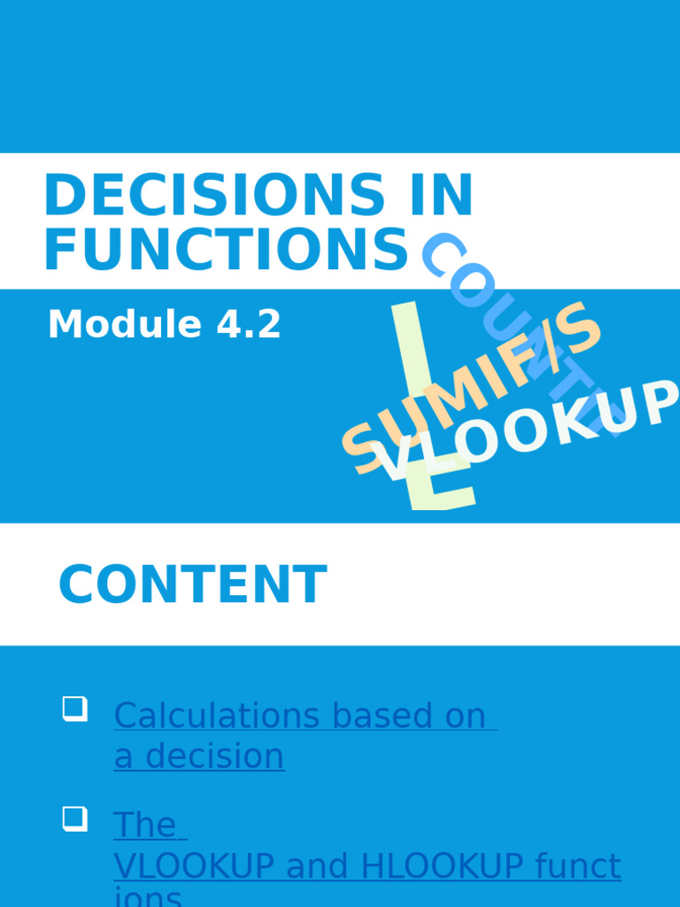 4 - 2 Decisions and Functions | PDF | Computing | Computer Programming