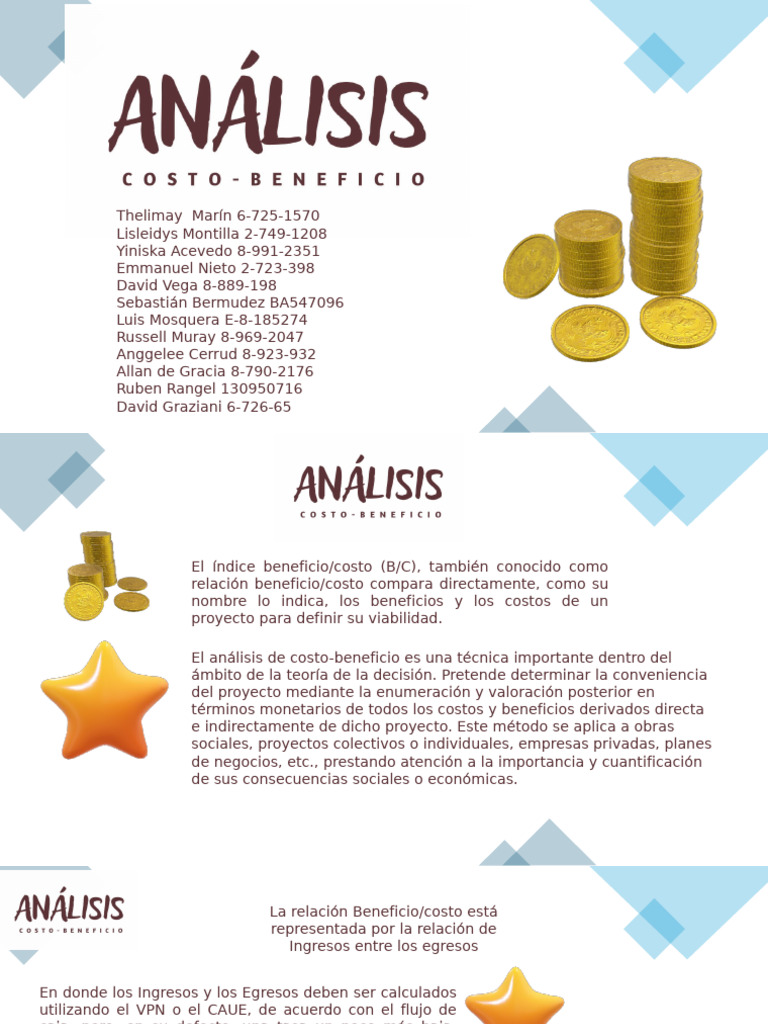 Análisis de Relación Costo-Beneficio | PDF | Análisis coste-beneficio ...