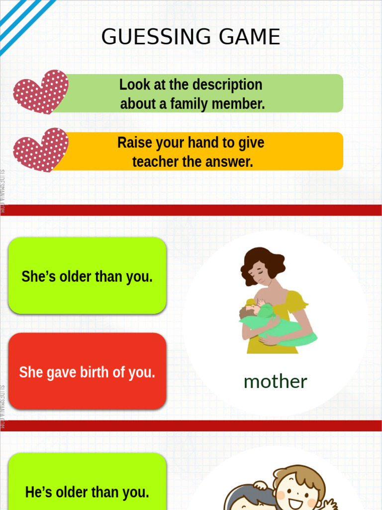 Family Member Guessing Game Guide | PDF | Lifestyle
