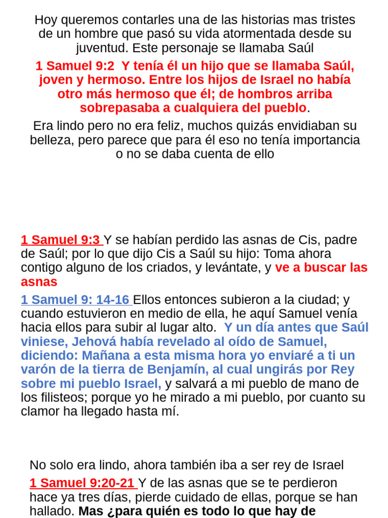 Saúl y David | PDF | Saulo | David