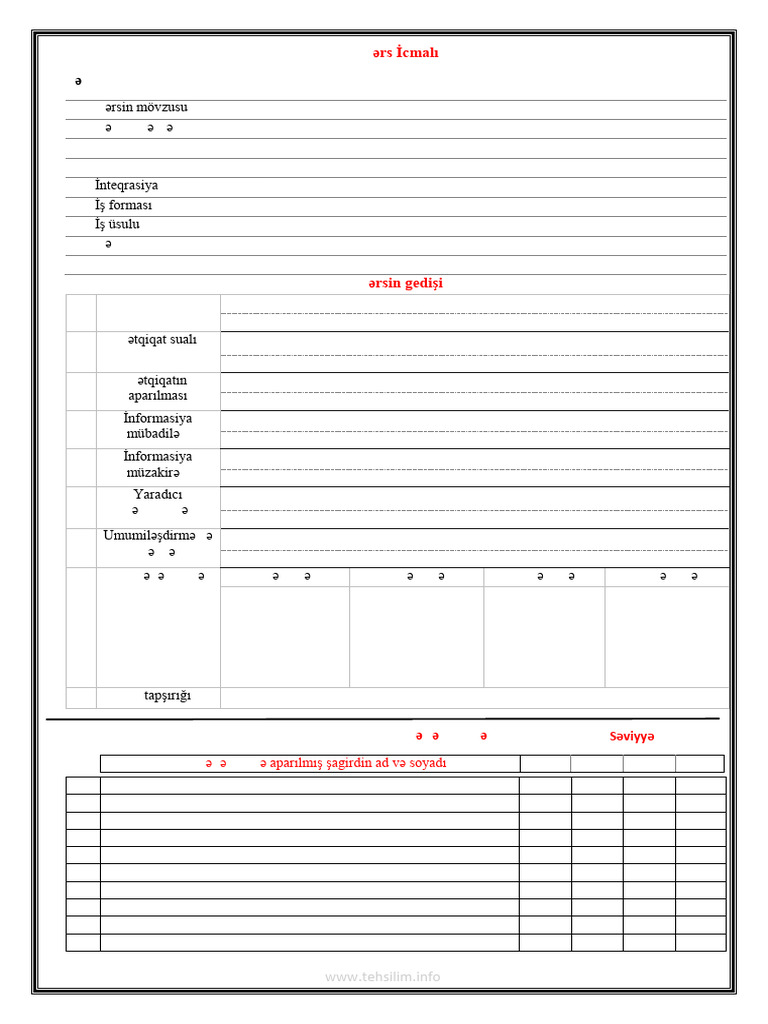 Formativ + Gündəlik | PDF