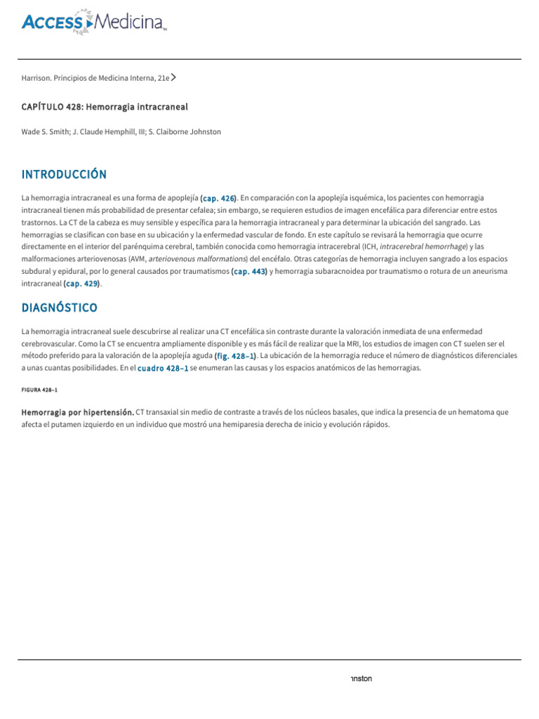 Acv Hemorragico | PDF | Carrera | Hipertensión