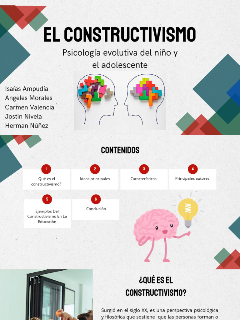 El Constructivismo | PDF | Constructivismo (filosofía de la educación) | Cognición