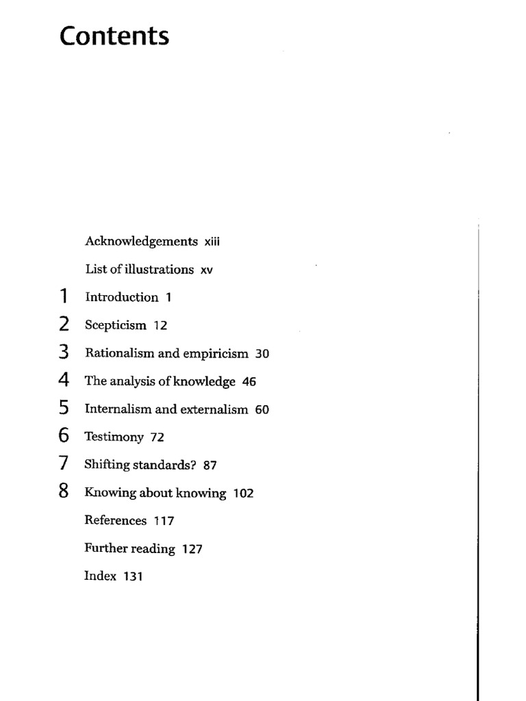 Epistemology: Understanding Knowledge | PDF